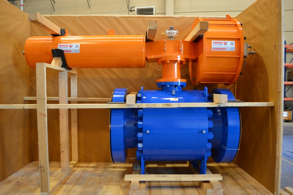 Large sizes Ball Valves for a C2+ Recovery & Fractionation of gases ...